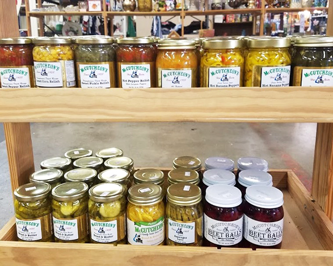 McCutcheon's preserves line the shelves like jewels in jars—local flavors captured at their peak and ready to transform your morning toast.