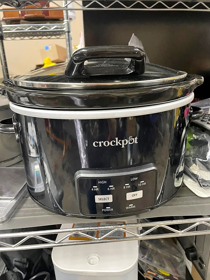 This gently-used Crockpot has stories to tell—of potlucks past and future family dinners waiting to simmer their way into someone's heart.