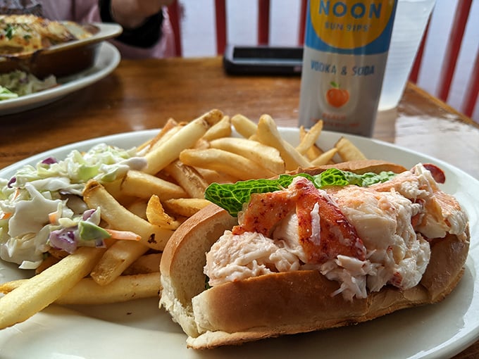 Not all heroes wear capes – some come on toasted rolls. This lobster roll doesn't need fancy aioli or truffle oil to be life-changing.