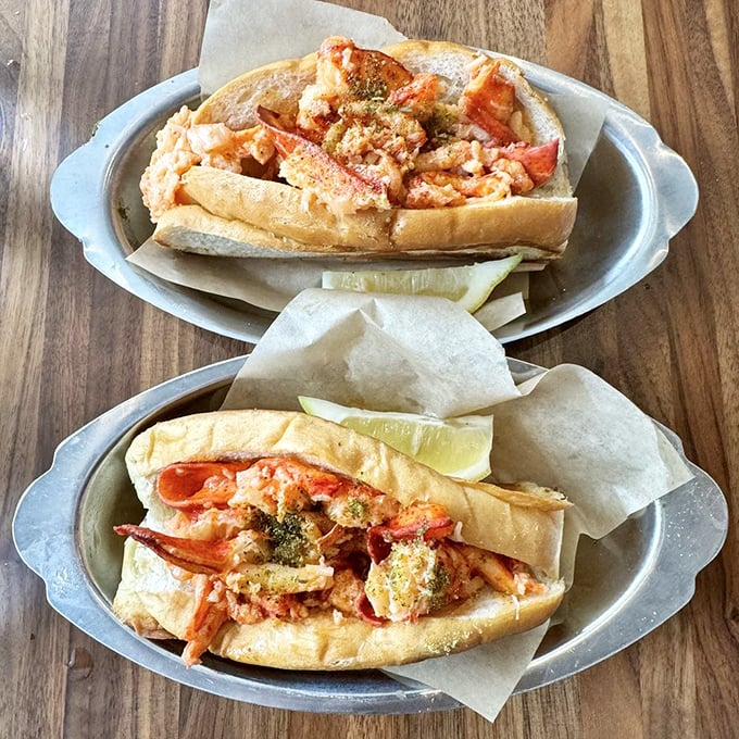 The lobster roll showdown: Maine-style versus Connecticut-style. Like choosing between Beatles and Stones—there's no wrong answer, just personal preference.