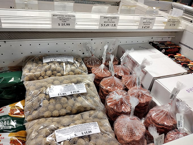 Carnivore's corner: Bulk meatballs and patties priced so low, you'll wonder if there's been some kind of delicious accounting error.