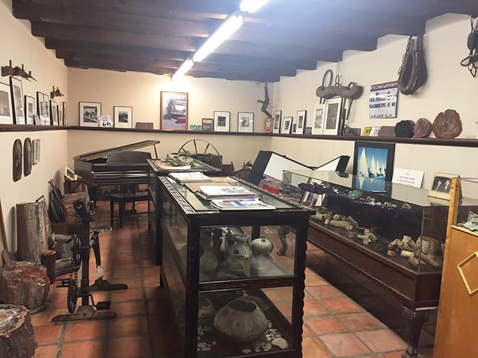 The motel's museum-like office displays artifacts from another era, when road trips were adventures and not just GPS-guided journeys.