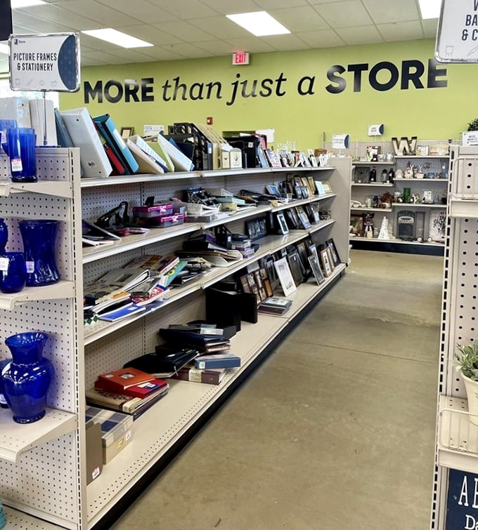 "MORE than just a STORE" isn't just a slogan—it's the truth. Picture frames and knickknacks that once told someone else's story, ready for yours.