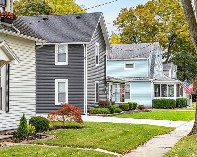 Waterville's residential streets showcase well-maintained homes with manicured lawns – neighborhoods where people still wave to passing cars.
