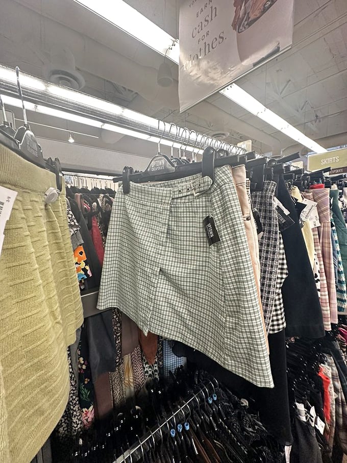 Plaid perfection awaits the savvy shopper. These aren't your grandmother's skirts—unless your grandmother was secretly fabulous.