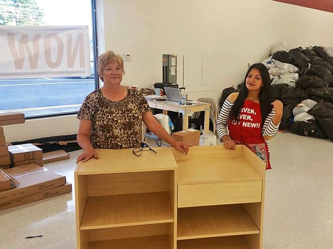 The friendly faces behind the bargains. These thrift wizards transform yesterday's discards into today's discoveries with a smile.