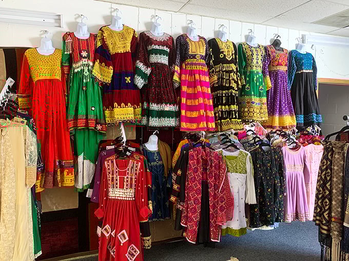 These vibrant traditional dresses bring serious style and cultural richness that you won't find scrolling through any online shopping cart.