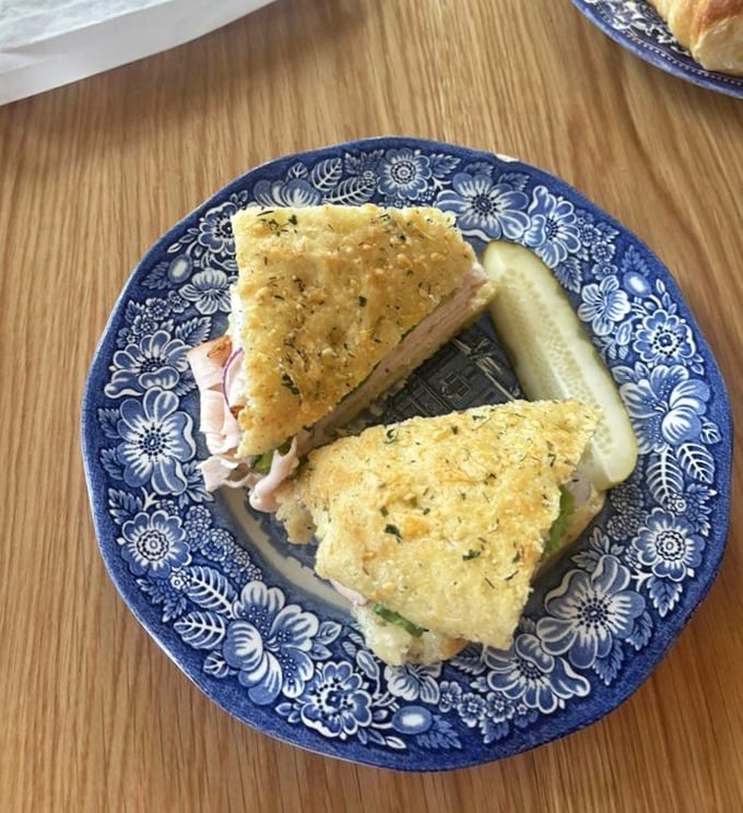 This isn't your average turkey sandwich—it's what happens when a bakery decides sandwiches deserve fresh-baked bread too.