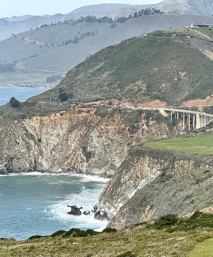 Highway 1 playing hide-and-seek with the coastline. The road ahead promises more jaw-dropping vistas with every twist and turn.