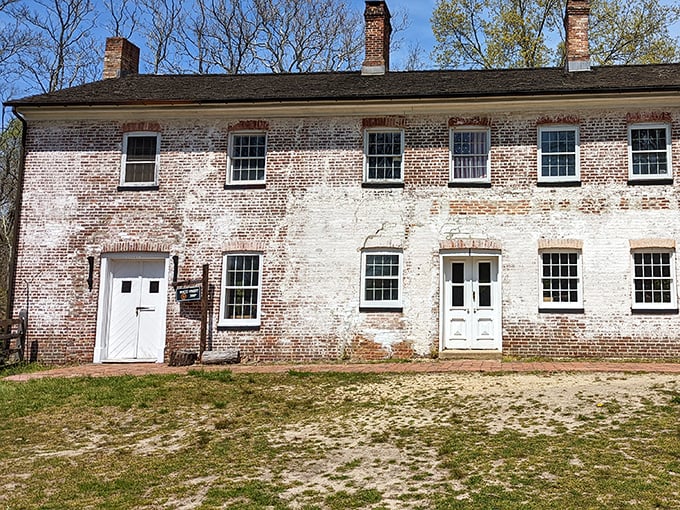 This weathered brick building has witnessed nearly two centuries of American history. If these walls could talk, they'd probably complain about modern construction materials.