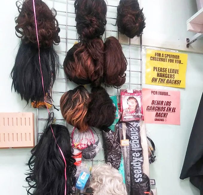Wig wonderland! For when you want to change your look without the commitment—or explain to your friends why you're suddenly channeling Dolly Parton.