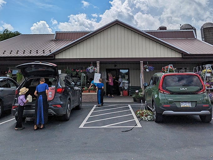The Amish Farmers Market in Honey Brook – where shopping carts are optional but leaving empty-handed is impossible.