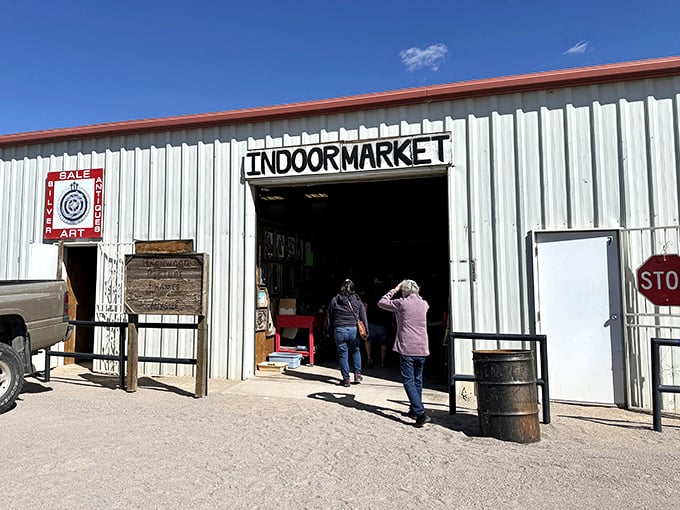 "INDOOR MARKET" – sometimes the simplest signs hide the most extraordinary treasures at Big Daddy's.