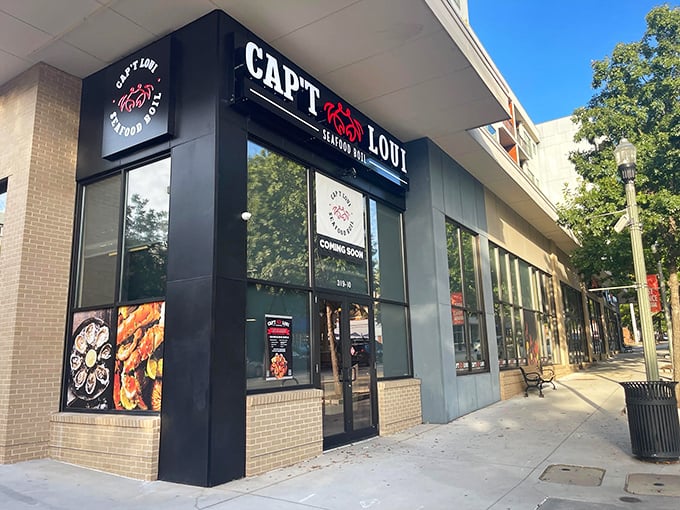 Modern storefront, timeless flavors - proof that great seafood transcends geography and finds you anywhere.