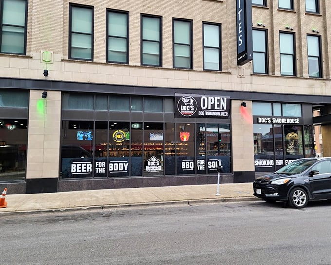 DOC's urban storefront brings downtown sophistication to the primal pleasure of perfectly smoked meats.