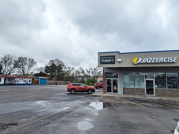 Forever Yesterday Thrift sits unassumingly in a strip mall, but don't let that fool you—vintage wonders await inside.