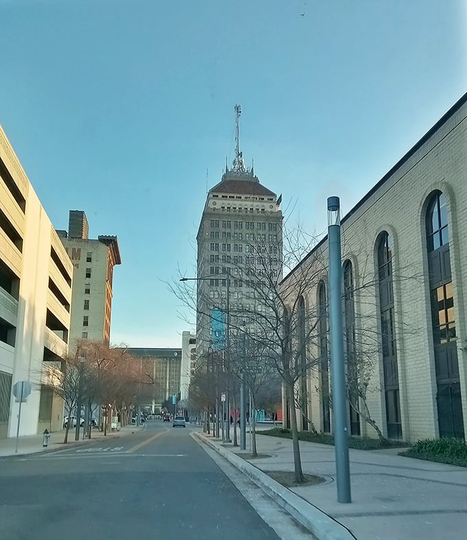 Downtown Fresno rises from the valley like a phoenix, proving this city has serious urban charm.