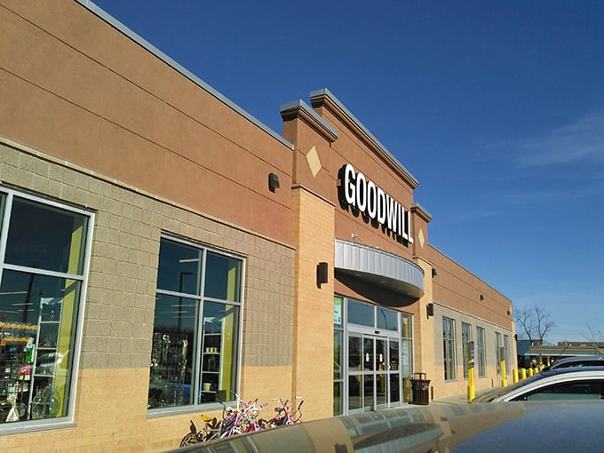 Clean lines and ample parking tell you this isn't your grandmother's dusty thrift store—though she'd still love it here.