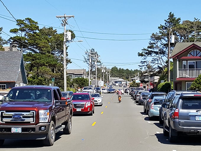 Manzanita's main drag proves that sometimes the best beach towns are the ones that don't try too hard to impress you.
