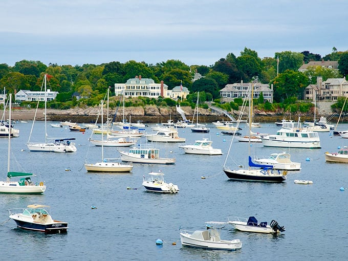 Marblehead buzzes with jet skis and boats, while seaweed decorates the granite like nature's artwork.