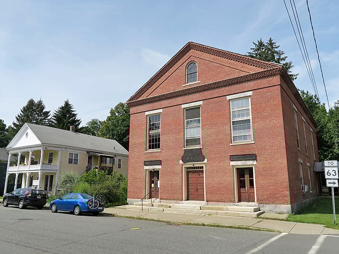 Brick buildings with character to spare – like a movie set for a small-town romance that costs less than you'd think.