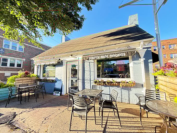 Neighborhood cafes like this prove that the best breakfast spots hide in plain sight sometimes.