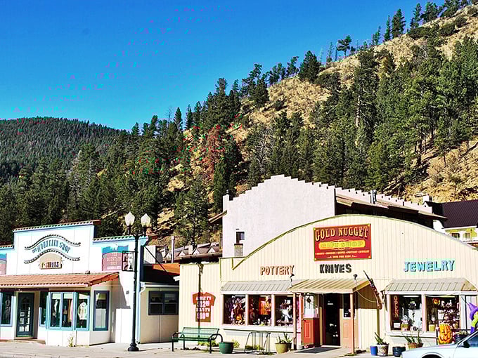 Red River's main street shops welcome visitors with mountain charm – proof that some towns still know how to do "quaint" without trying.