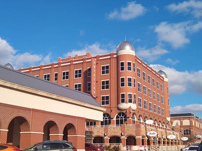 These historic brick buildings have weathered decades of Oklahoma seasons while maintaining their small-town dignity and charm.