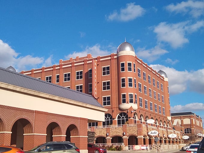 Sulphur's brick buildings create a downtown that feels like stepping into a Norman Rockwell painting.