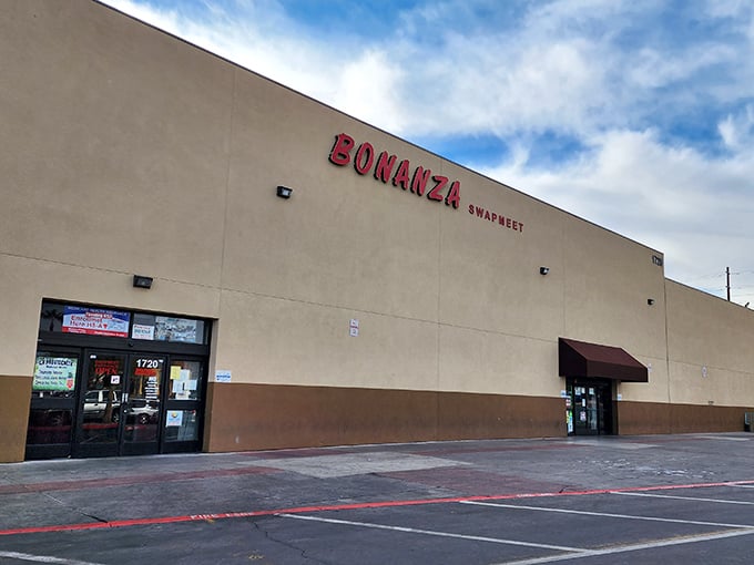 That welcoming exterior promises organized aisles where serious collectors and casual browsers both find their perfect match.