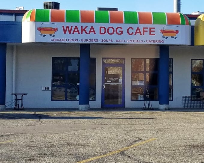 Waka Dog Cafe's colorful storefront promises a fiesta of flavors inside this South Bend favorite.