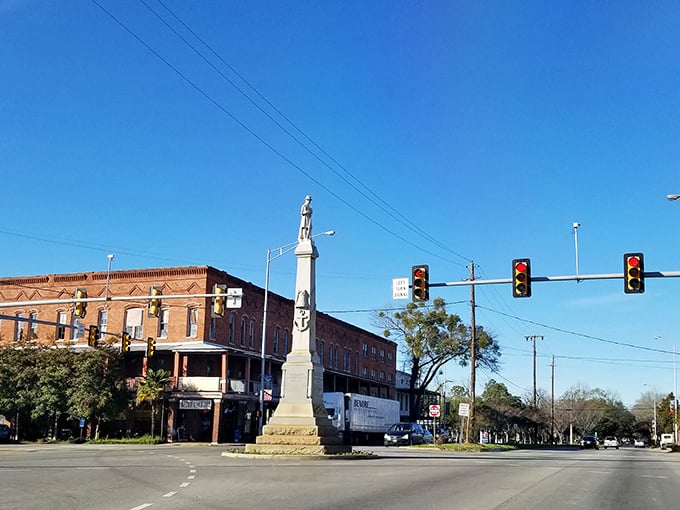 This monument stands proud in downtown Eufaula, where Southern history and hospitality create timeless memories.