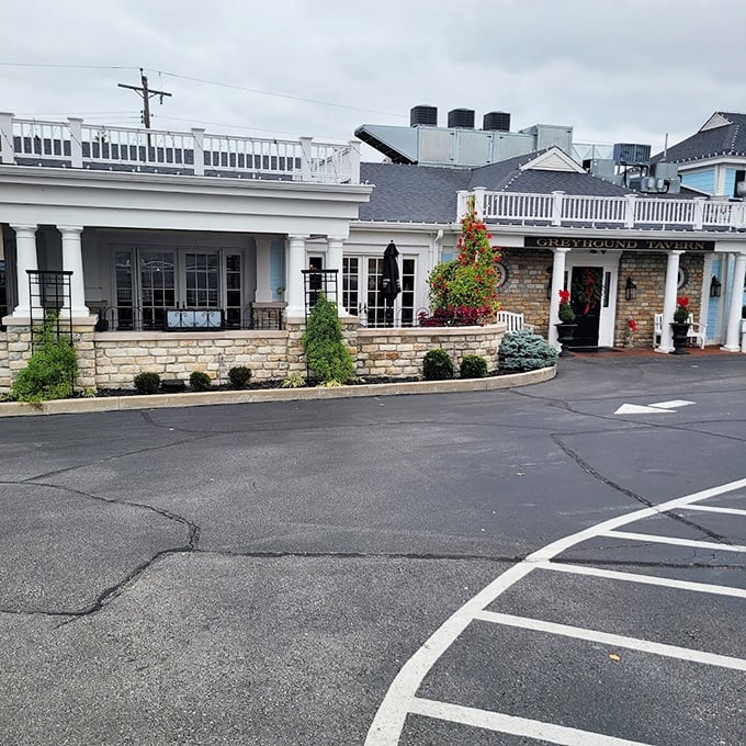 Beautiful stonework and classic architecture make dining here feel special. This isn't just dinner—it's an occasion with extra gravy.