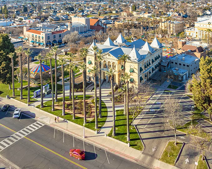 Hanford’s Civic Auditorium stands proudly at the heart of downtown, a landmark that reflects the city’s rich history and enduring community spirit.