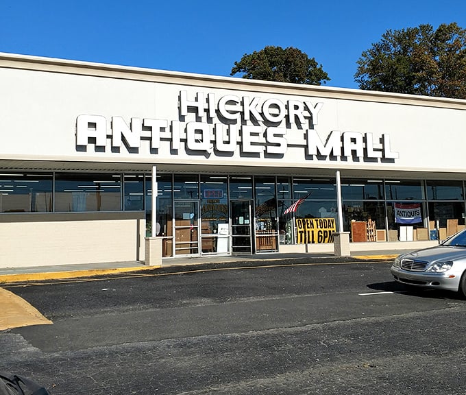 Simple storefront, complex treasures – this Hickory institution delivers vintage delights that transport you across generations.