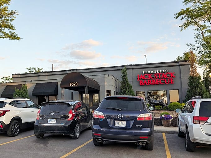 Jack Stack's Overland Park location blends upscale dining with down-home flavors. BBQ gets dressed up but keeps its soul intact.