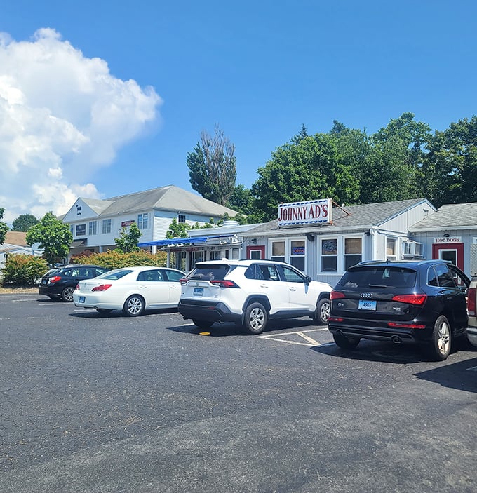 Johnny Ad’s—where seafood cravings pull in faster than the cars in the lot.