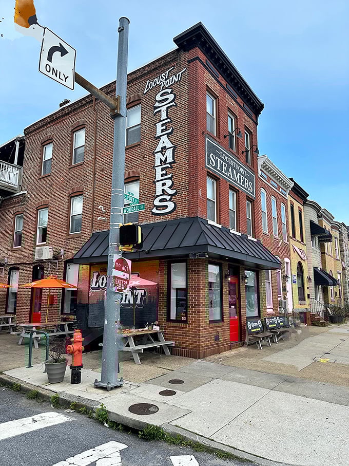 L.P. Steamers: That vertical "STEAMERS" sign isn't just a name—it's a cooking method and a way of life in Baltimore.