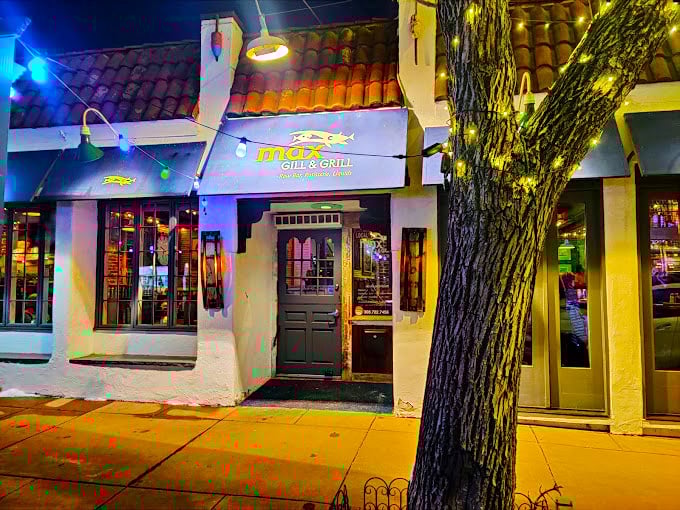 String lights and Spanish tiles create the perfect backdrop for your seafood adventure in Wash Park.