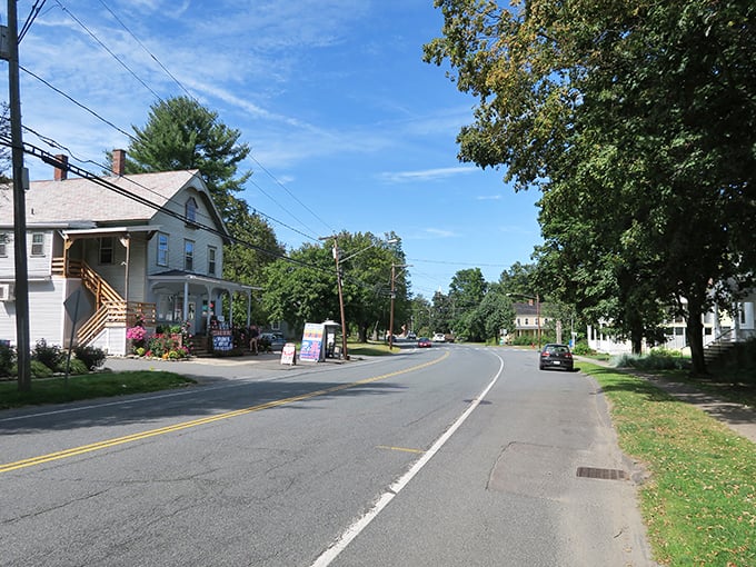 Colorful houses welcome visitors to this affordable gem – Main Street America without the premium price tag.