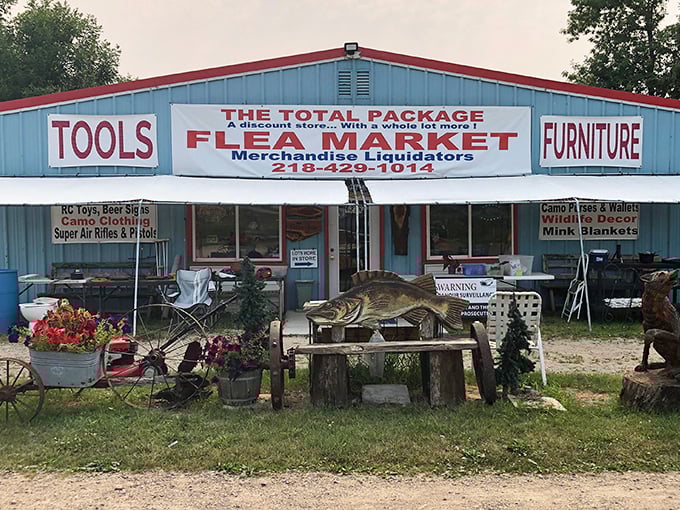 "The Total Package" isn't just a name, it's a promise—tools, furniture, and treasures all under one convenient roof.