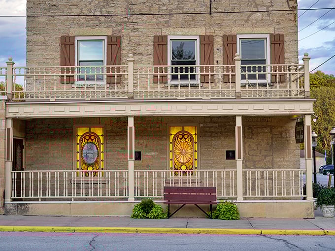 Those stained glass windows aren't just pretty – they're a beacon guiding hungry travelers to some of Minnesota's most historic steaks.