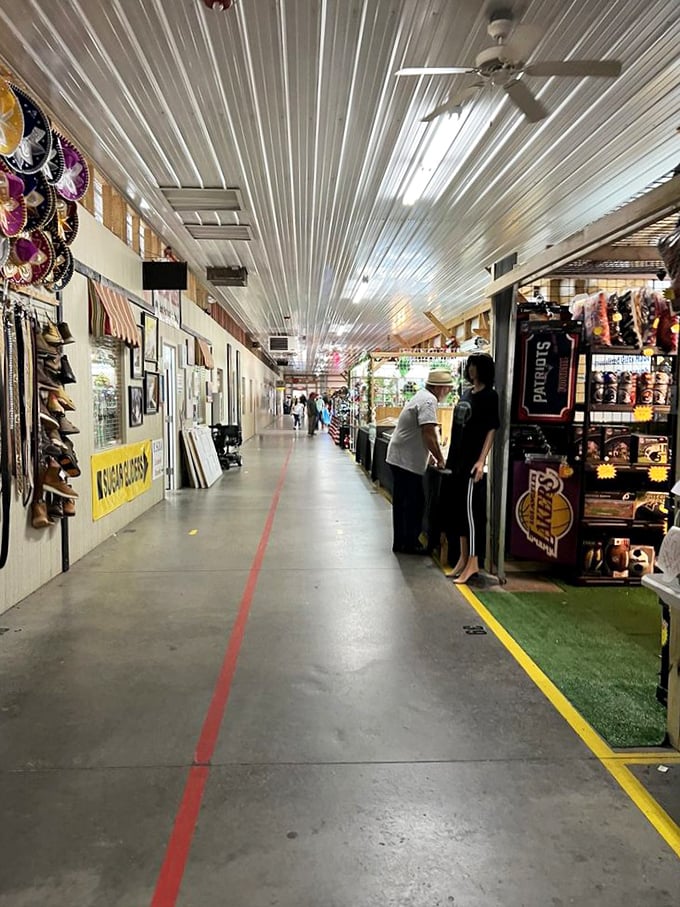 Clean aisles and organized booths make treasure hunting feel like a pleasant stroll through bargain paradise.