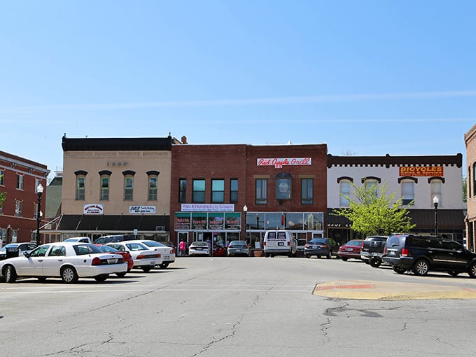 Small town, big character! West Plains' historic downtown buildings create a colorful backdrop for everyday life in this Missouri community.