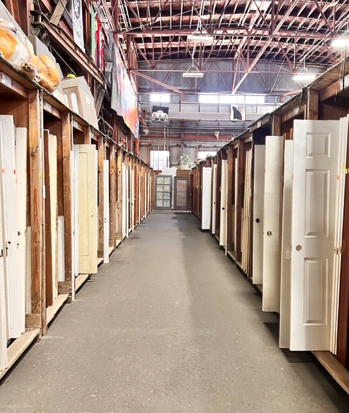 The door aisle: where indecision becomes an art form. "Should I choose the one that looks like it's from a Victorian mansion or a 70s split-level?"