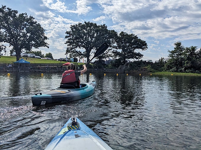 Paddle your way to peace. Kayaking at Ponca offers a front-row seat to nature's theater – no tickets required, just a willingness to occasionally get splashed.