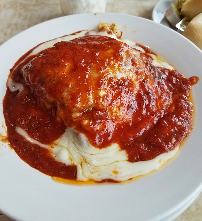 When marinara meets melted cheese on fresh bread, it's not just a sandwich—it's an edible hug from an Italian grandmother.
