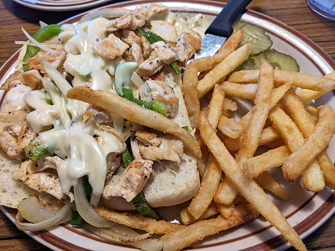 This chicken sandwich isn't trying to go viral on social media—it's too busy making your taste buds dance with joy.