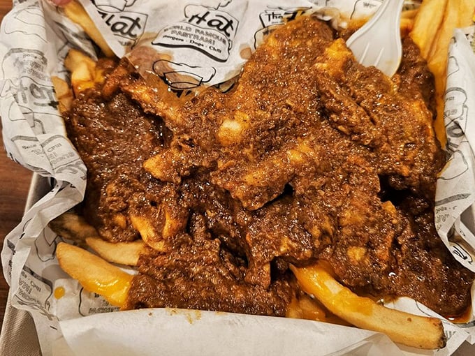 Chili cheese fries that require their own zip code. The perfect side dish or a meal unto itself—no judgment either way.