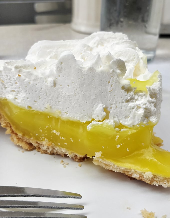 This lemon meringue pie slice could make even your grandmother jealous – and that's saying something.